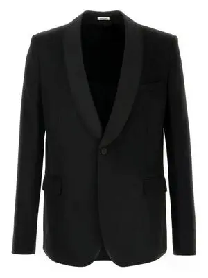 Alexander McQueen Shawl-lapels Wool Blazer