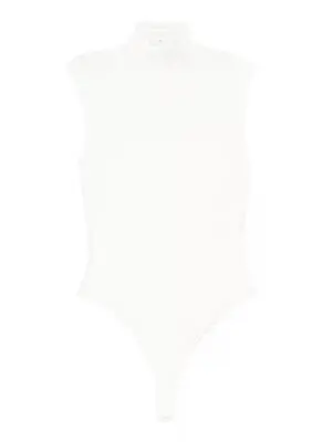 Wardrobe.NYC High-neck Sleeveless Bodysuit - White