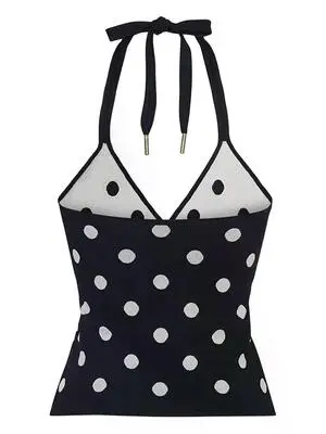 Cara Cara Tanya Polka-dot Halter Top