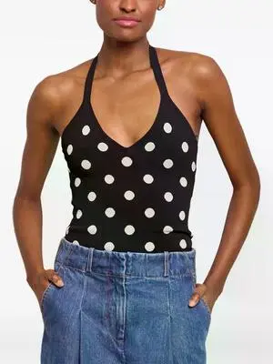 Cara Cara Tanya Polka-dot Halter Top