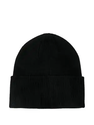 Karl Lagerfeld Logo-embroidered Beanie - Black