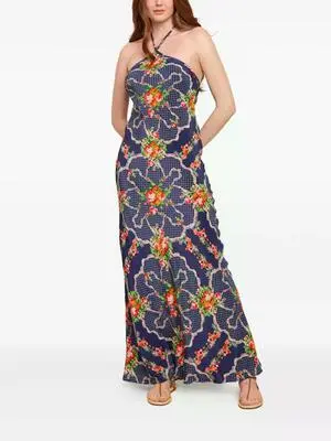 Cara Cara Andes Floral-print Maxi Dress - Blue