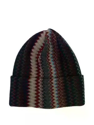 Missoni Zigzag-pattern Beanie - Black