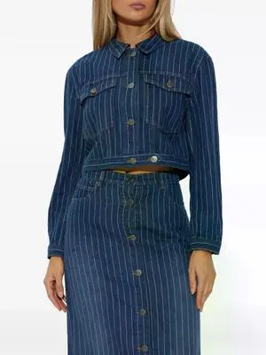 Munthe Lindy Pinstripe Cropped Jacket