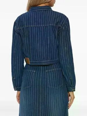 Munthe Lindy Pinstripe Cropped Jacket