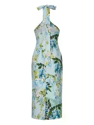 Cara Cara Perla Floral-print Halterneck Dress