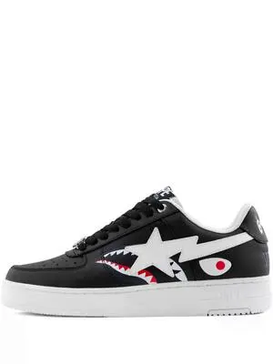 A BATHING APE Sta Shark Sneakers - Black