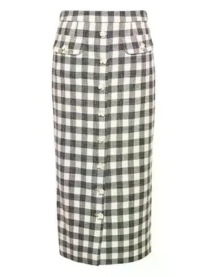 Cara Cara Gingham Pencil Skirt