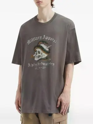 Alpha Industries Skull Graphic T-shirt - Grey