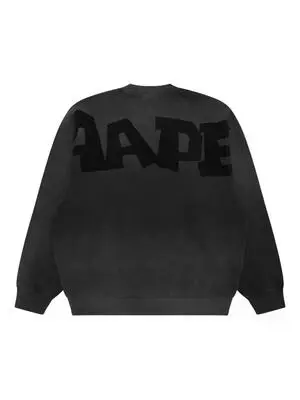 AAPE BY *A BATHING APE® Logo-patch Crewneck Sweater