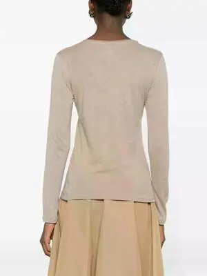 Majestic Filatures Long-sleeve Round-neck Top