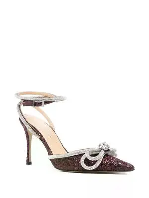 Mach & Mach Crystal-embellished Bow Pumps