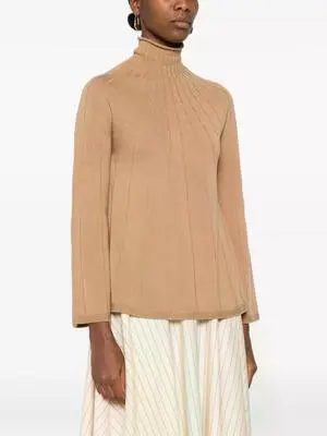 Max Mara Ribbed Turtleneck Sweater