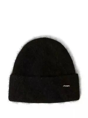 TWINSET Logo-plaque Beanie - Black