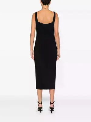 Blumarine Rose-embellished Midi Dress