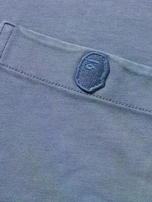A BATHING APE Pocket-detail Cotton T-shirt - Blue
