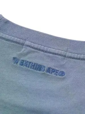 A BATHING APE Pocket-detail Cotton T-shirt - Blue