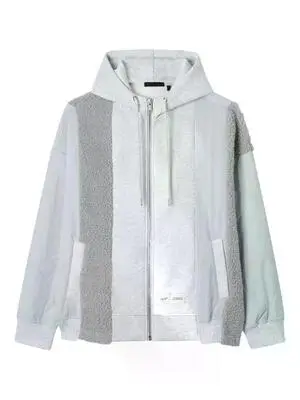 FIVE CM Patchwork Zip-up Hoodie