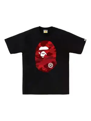 A BATHING APE® Camo Ape-head T-shirt - Black