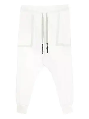 69 Elasticated-waistband Drop-crotch Trousers - White