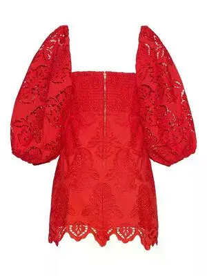 Cara Cara Montauk Puff-sleeve Mini Dress