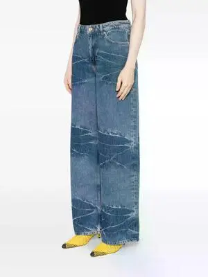 GANNI Logo-patch Jeans