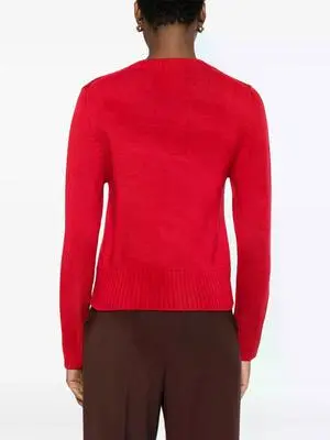 Alpha Studio Heart-detail V-neck Sweater