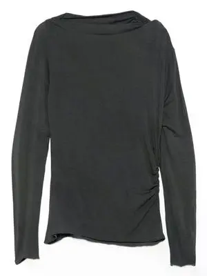 NIU Draped Side-ruching Sweater