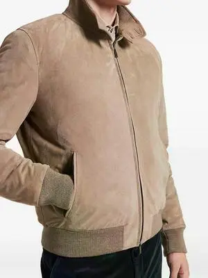 Peserico Suede Bomber Jacket