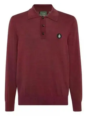 BILLIONAIRE Long-sleeved Logo Polo Shirt