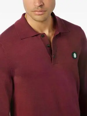 BILLIONAIRE Long-sleeved Logo Polo Shirt