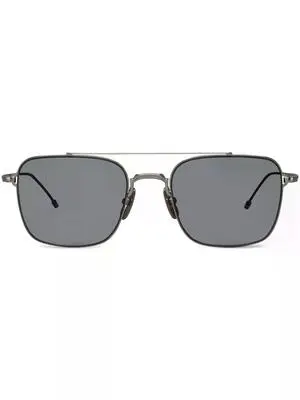 Thom Browne Tinted Pilot-frame Sunglasses - Silver