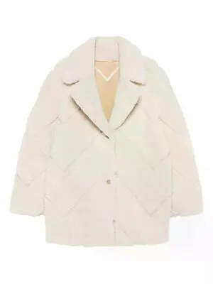 Off-White Chevron Shearling Jacket