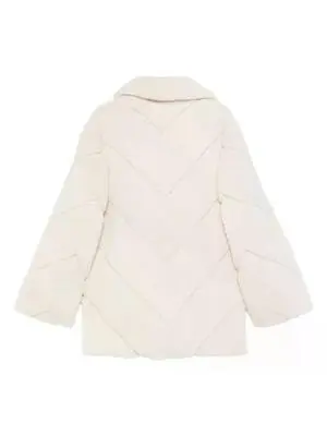 Off-White Chevron Shearling Jacket