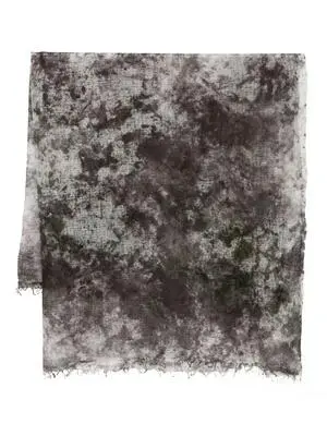 Avant Toi Mottled Cashmere Scarf - Grey