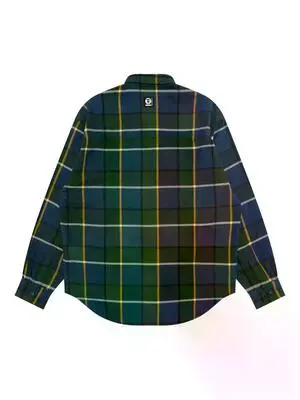 AAPE BY *A BATHING APE® Plaid Logo-patch Shirt
