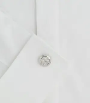 Dunhill Sterling Ad Coin Hobnail Cufflinks