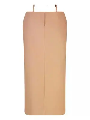 Attico Rear-slit Midi Skirt