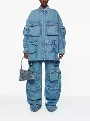 Attico Fern Denim Coat