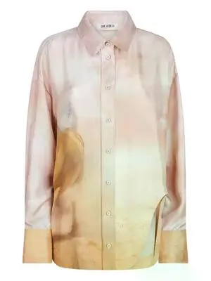 Attico Diana Printed Shirt - Pink