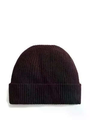Woolrich Ribbed Wool Beanie - Black