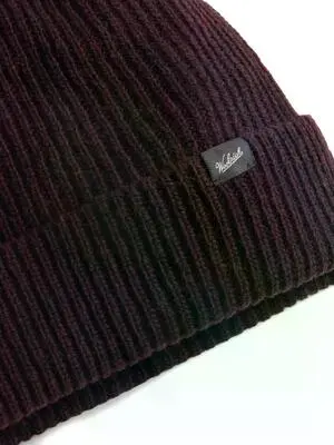 Woolrich Ribbed Wool Beanie - Black