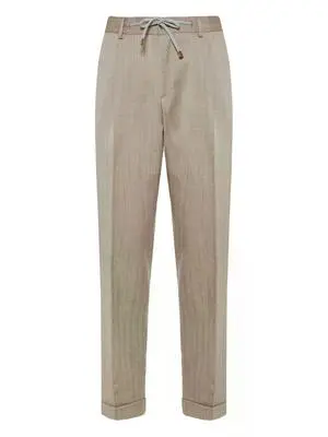 Barba Cuffed Pants For Men
