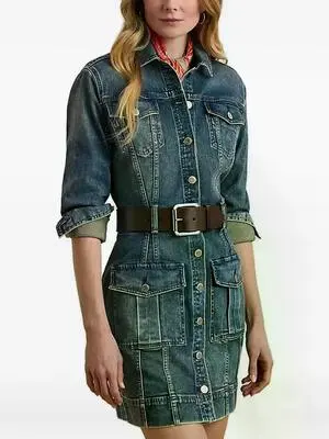 Ralph Lauren Button-fastening Denim Mini Dress