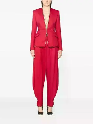 GENNY Pleated Trousers - Red