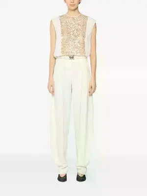 GENNY Sequin-embellished Sleeveless Top