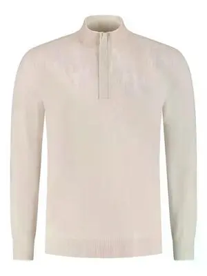 GRAN SASSO High-neck Half-zip Sweater - Neutrals