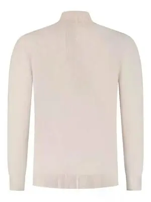 GRAN SASSO High-neck Half-zip Sweater - Neutrals