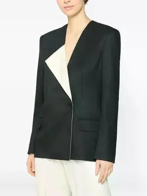 GENNY Contrasting-panel Blazer