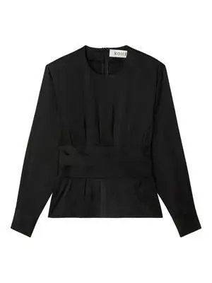 RÓHE Pleated Belted Top